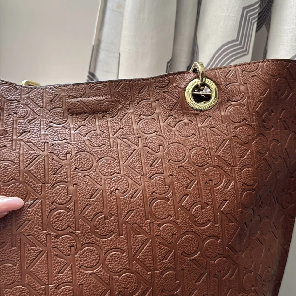 Calvin Klein | Bags | Calvin Klein Sonoma Reversible Brown Large Tote ...